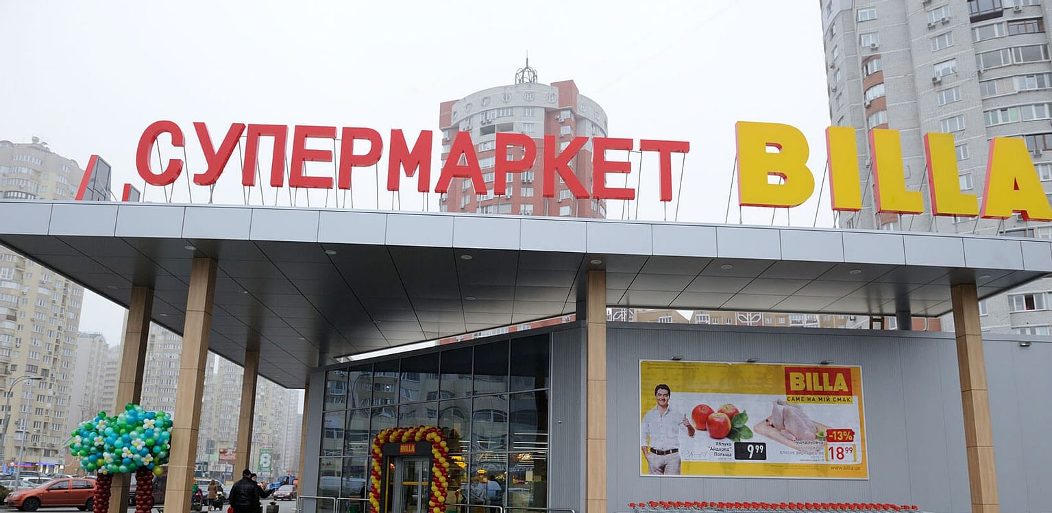 Billa zieht sich nach 20 Jahren Präsenz in dem Land aus der Ukraine ...
